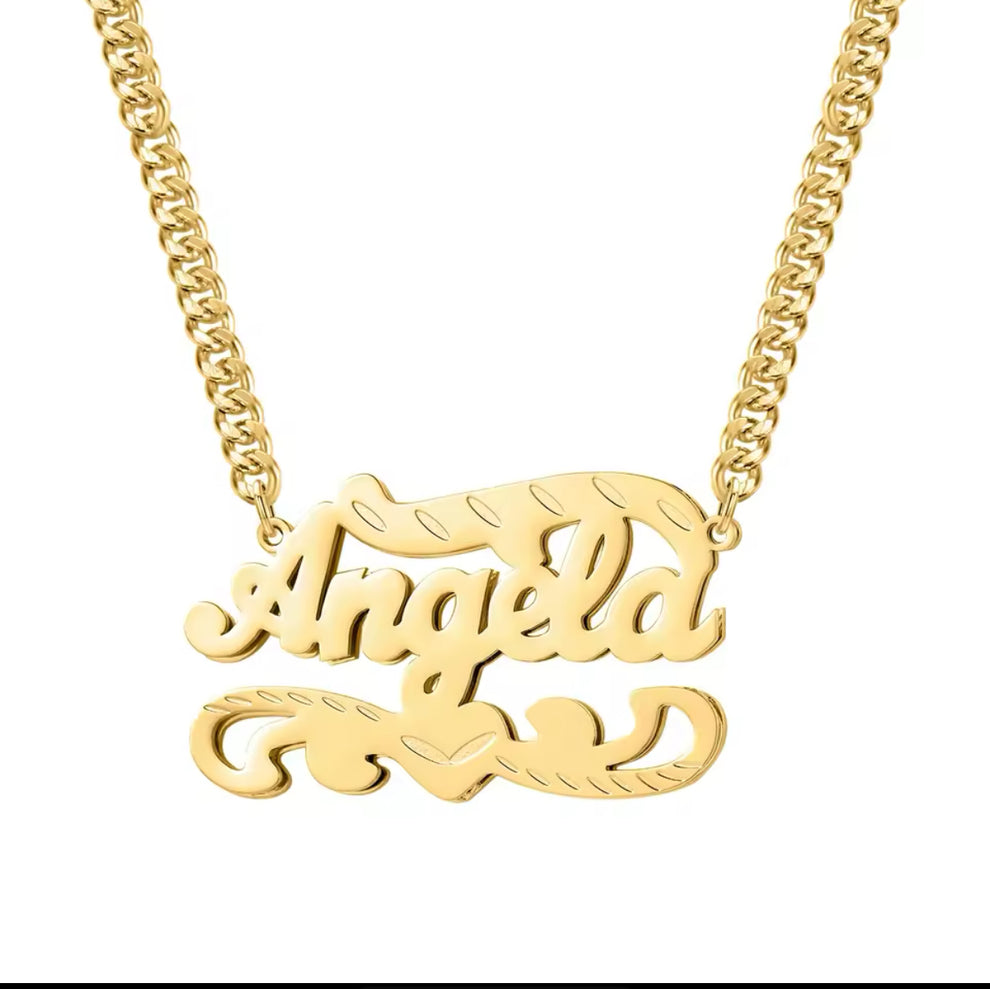 Custom Double Plated Nameplate – Queendom Treasurez